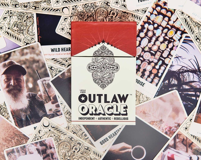 The Outlaw Oracle Card Deck | Gold Foil | Country Western Inspired ...