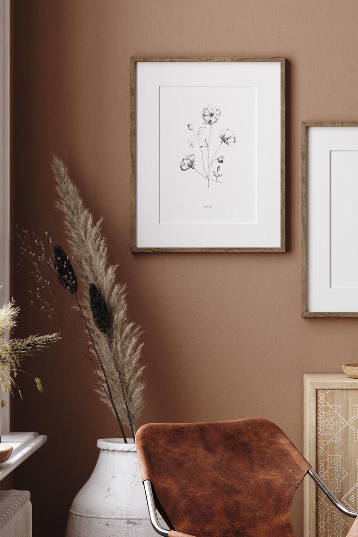Wild Rose Ink Print, Roses Print Black and White, Wildflowers Wall Art ...