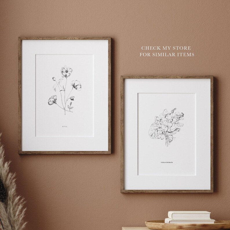 Violet Poster Digital Download, Violets Botanical Illustration ...