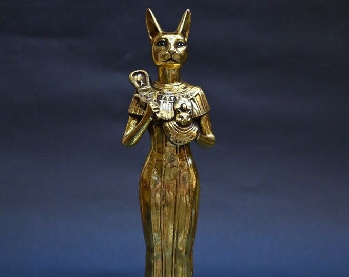Ancient Egyptian Cat Goddess Bastet Statue - Etsy