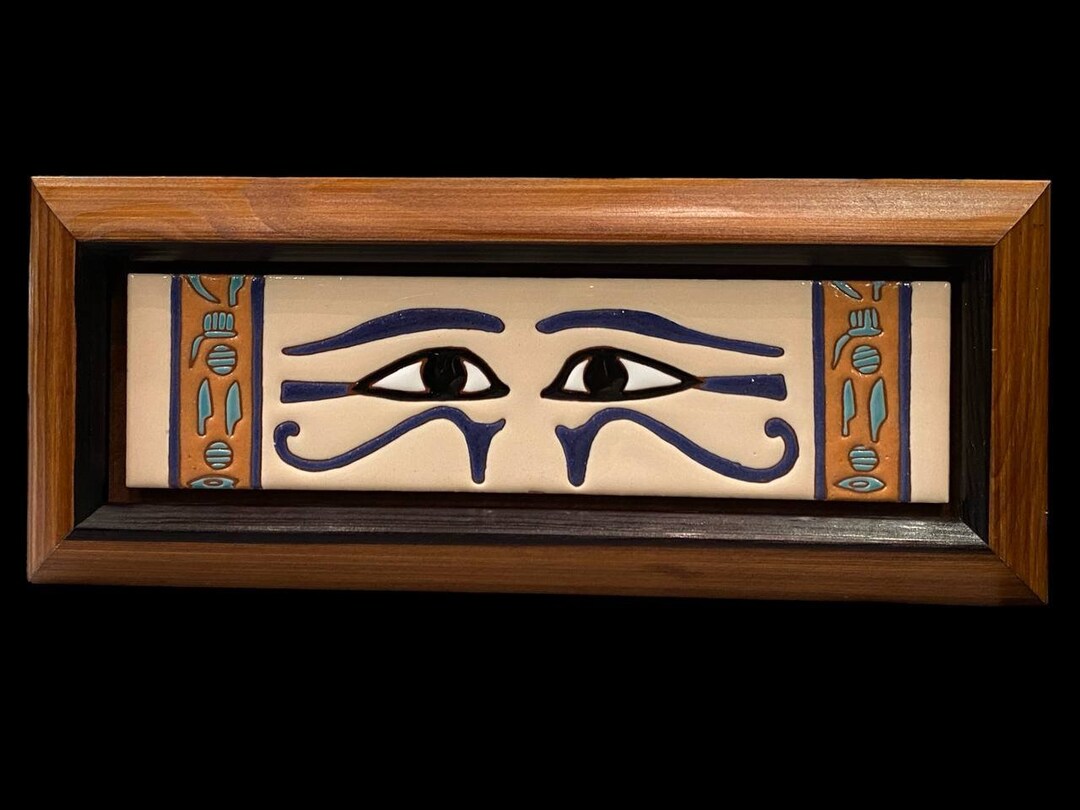 Eye of Horus With Eye of Re Ceramic Frame to Hang on the Wall Most ...