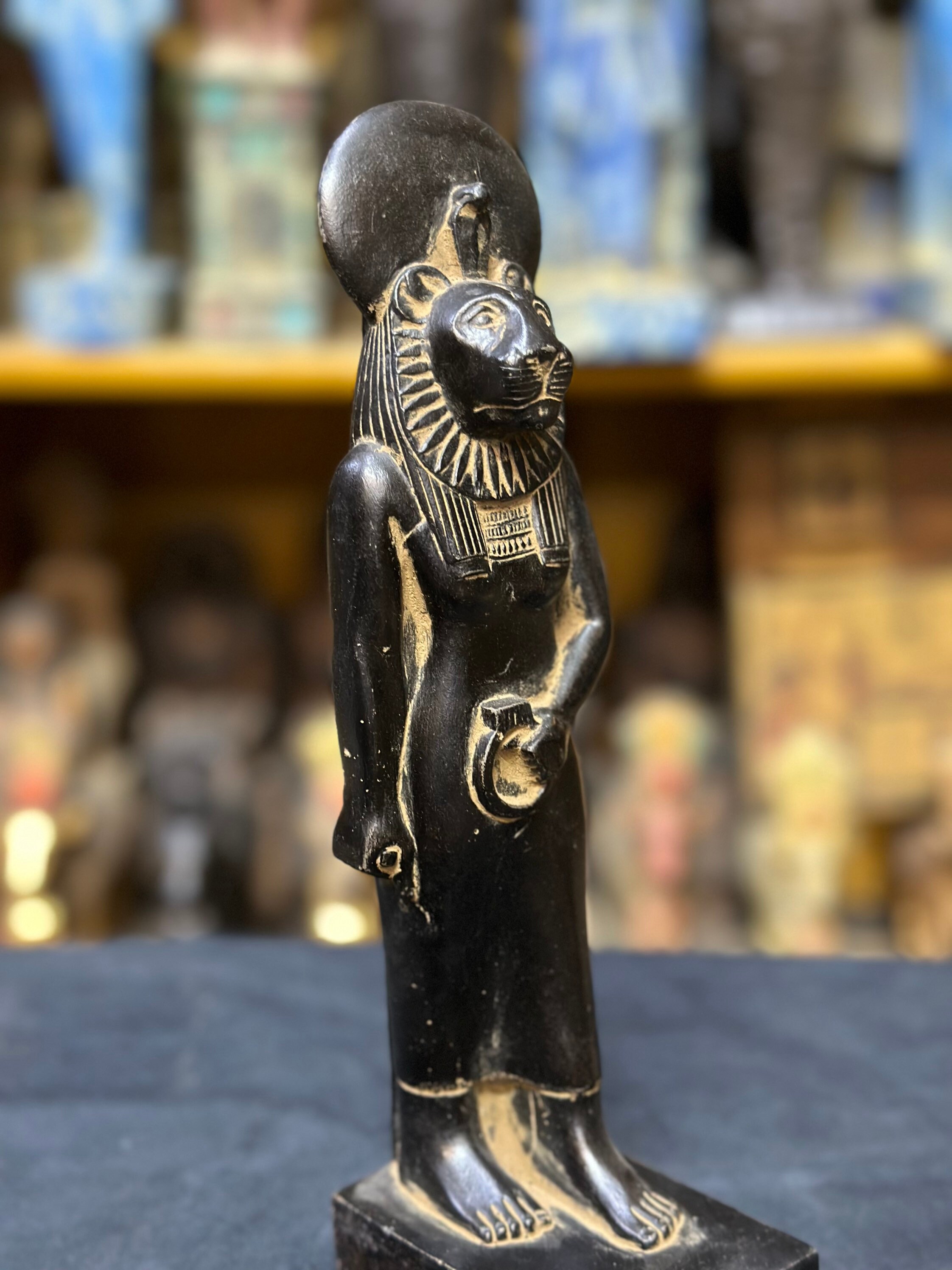 Handmade Stone Sekhmet Statue – Egyptian Goddess of War, Power - Etsy