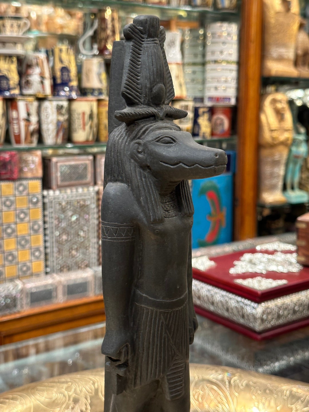 Sobek (the Crocodile God) is the God of the Nile, Fertility and ...