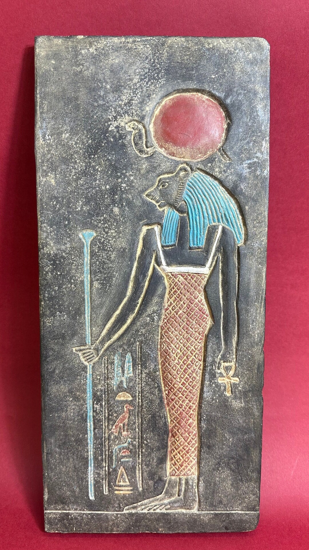 Sekhmet Stone Mural, Ancient Egyptian Goddess Replica - Etsy