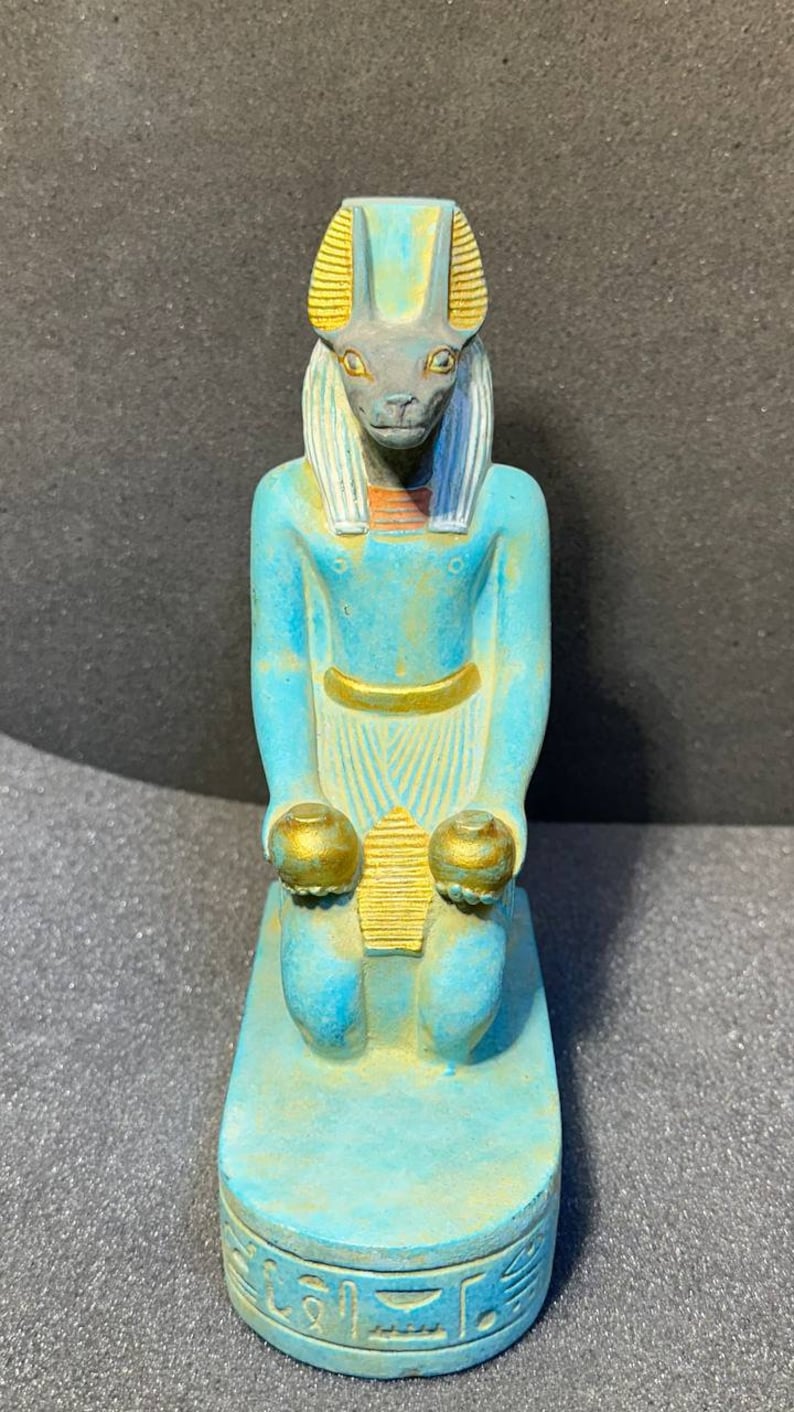 Egyptian Anubis Statue, God of Afterlife, Stone Replica - Etsy