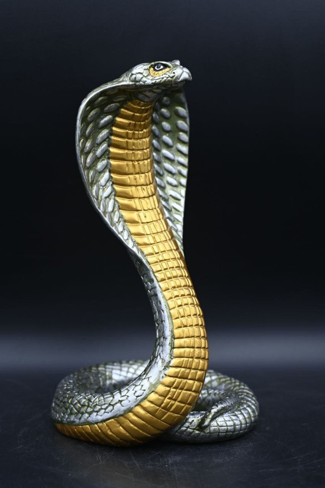 Handmade Uraeus Cobra Statue: Egyptian Deity Carving - Etsy