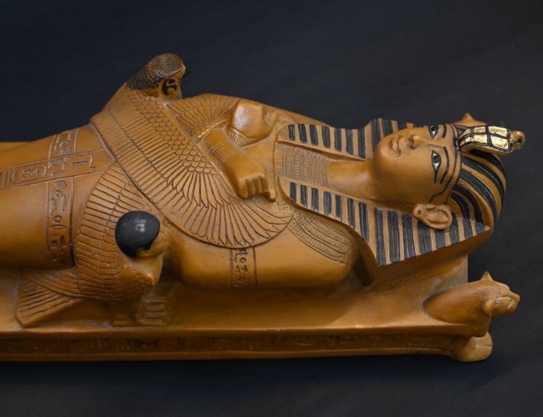 Vintage Egyptian Ark Sculpture – Handmade Deity Figurine - Etsy