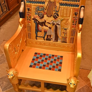 Amazing Golden Throne of Tutankhamun_ Treasure of King-replica-museum ...