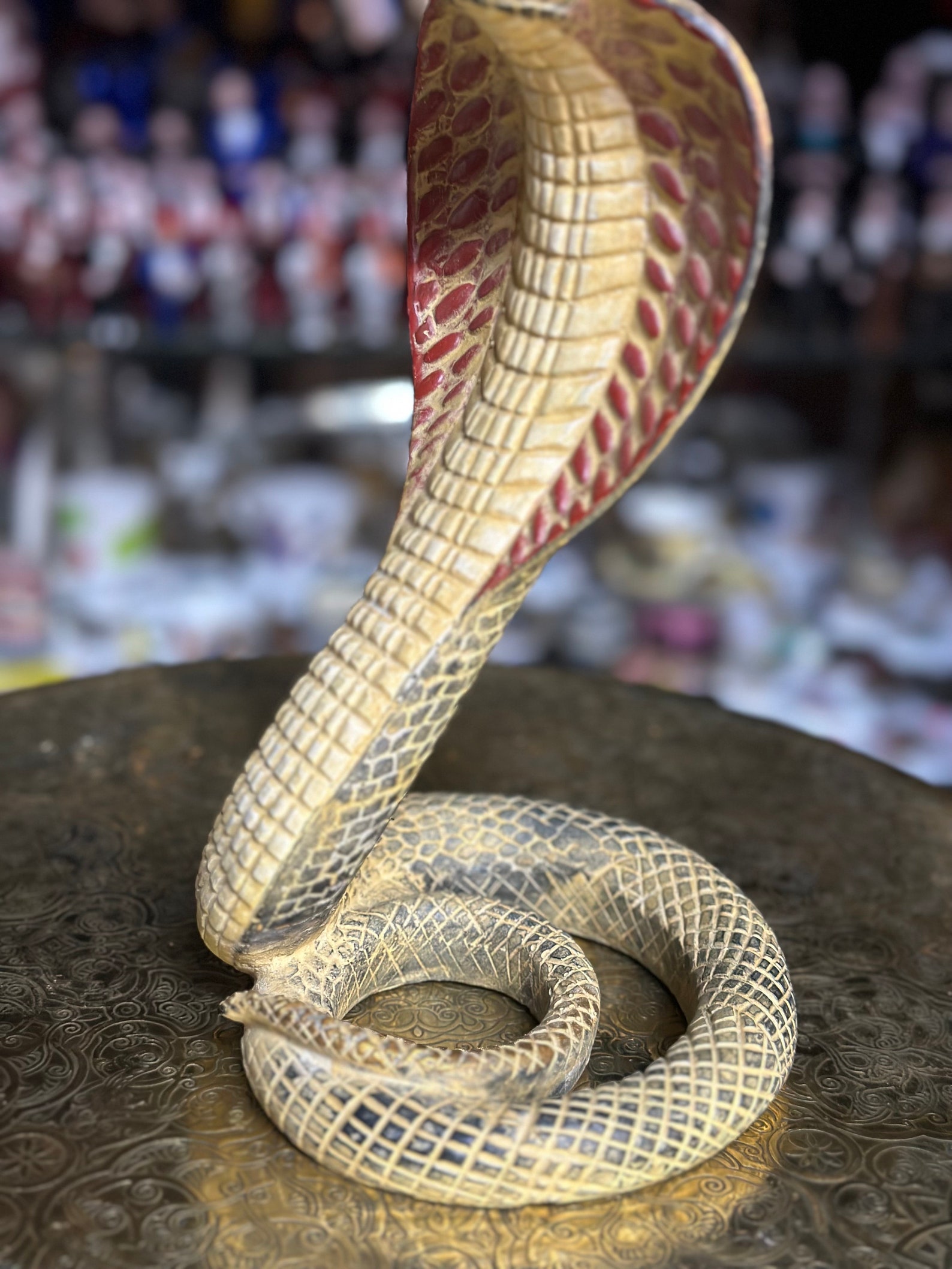 Handmade Egyptian Uraeus Cobra Statue, Wadjet Serpent Goddess - Etsy