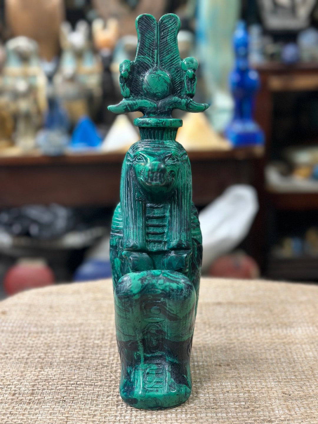 Sobek the Crocodile Unique Statue Egyptian God of Nile Fertility ...