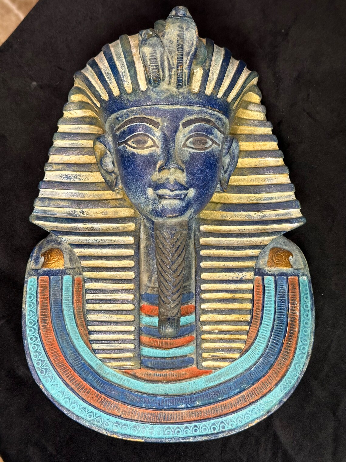 King Tutankhamun Mask Wall Sculpture – Handcrafted Egyptian Decor - Etsy