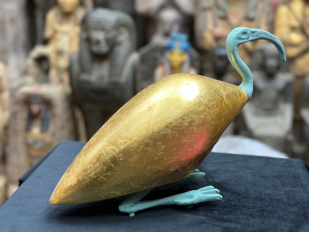 Amazing Wooden Ibis Statue -god Thoth Ibis Bird the Master of the ...