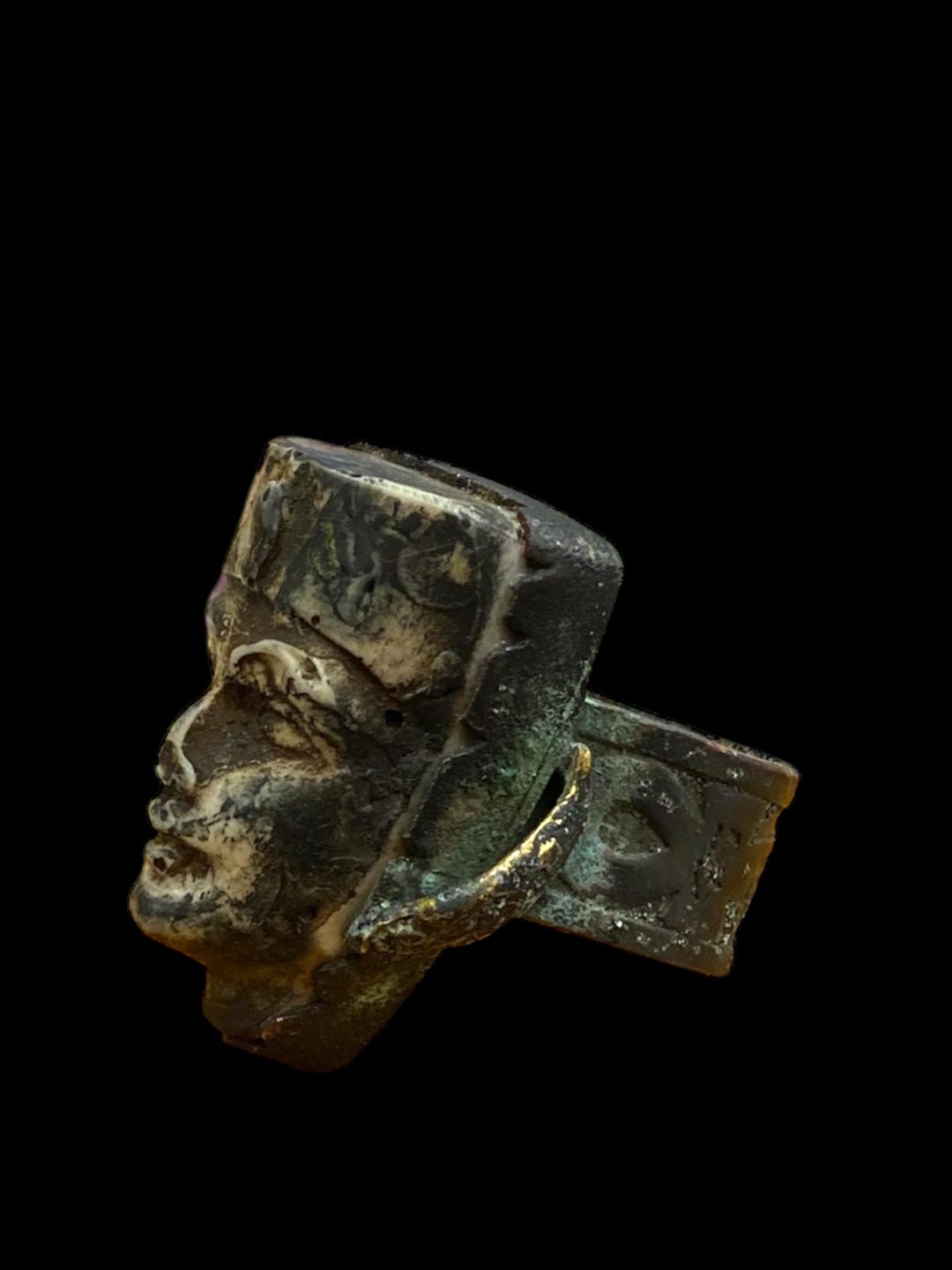 Vintage Pharaonic Ring for King Amenhotep’s Head Ancient Egyptian King ...