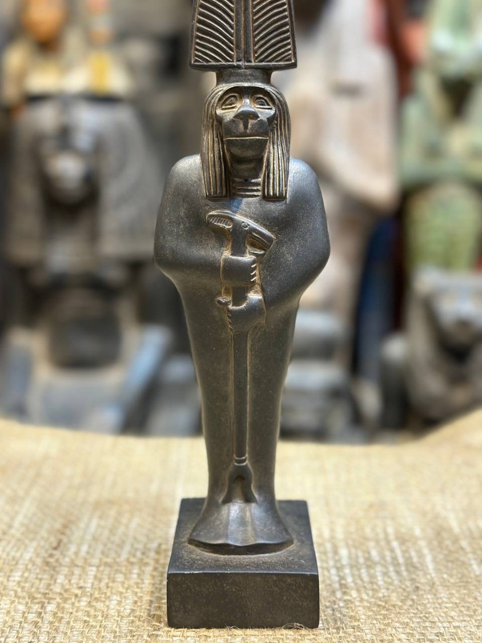 Masterpiece Statue of Thoth-god Baboon-symbol of Wisdom Writing-the ...