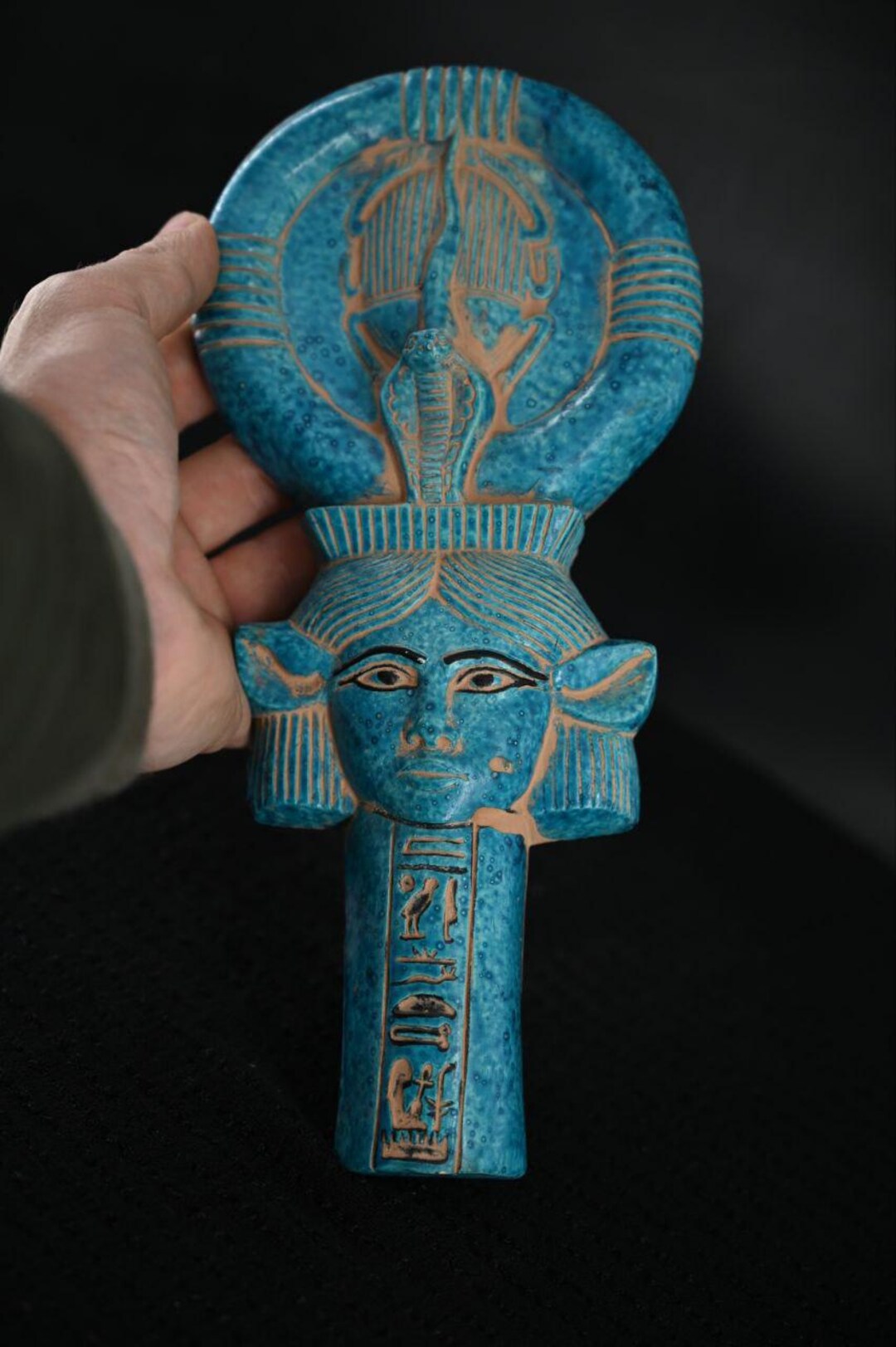 Hathor Mask: Egyptian Goddess Sculpture, Ancient Deities - Etsy