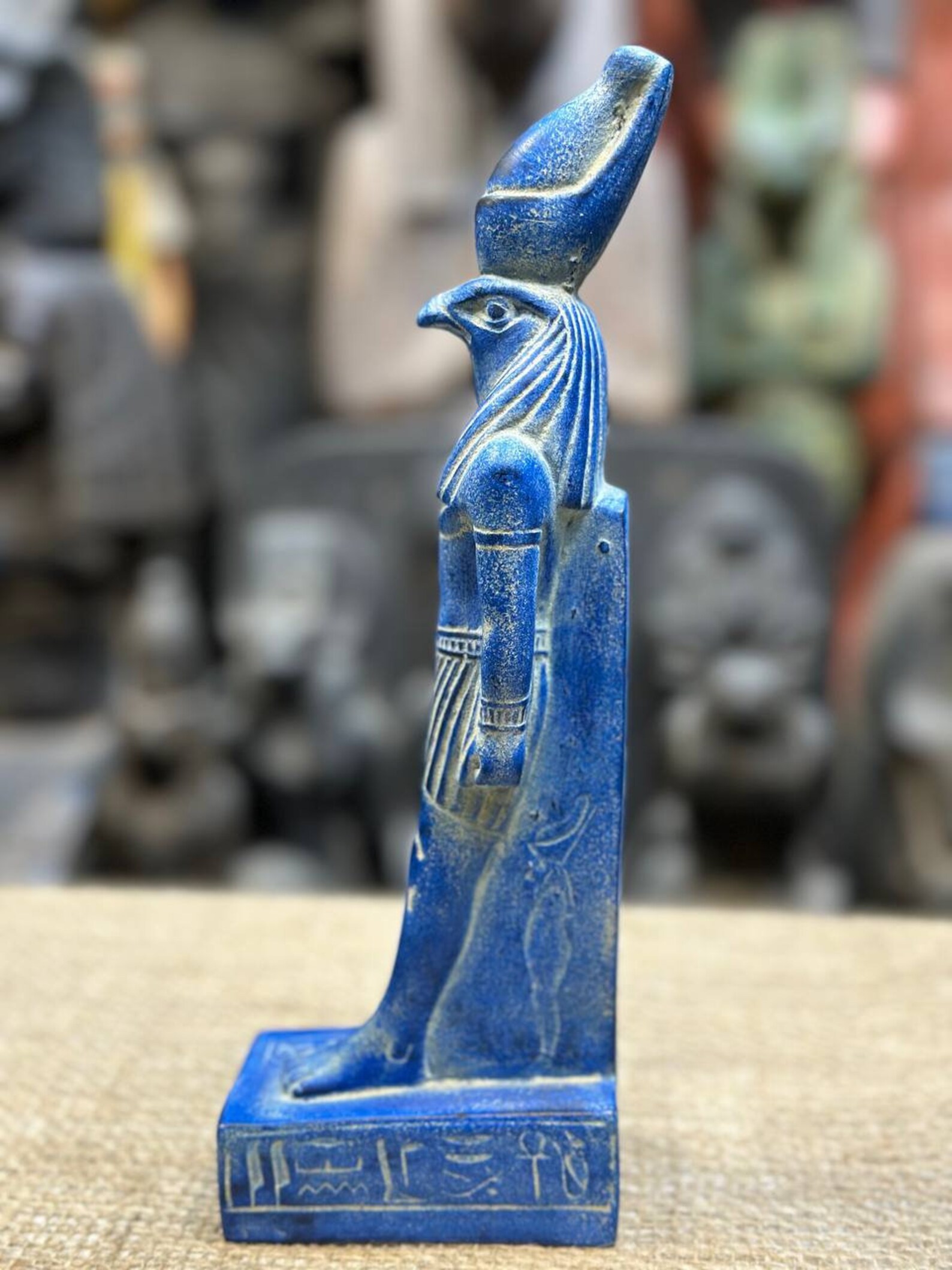 Rare Statue of the God Horus, Egyptian Pharaonic Statues, God of Peace ...