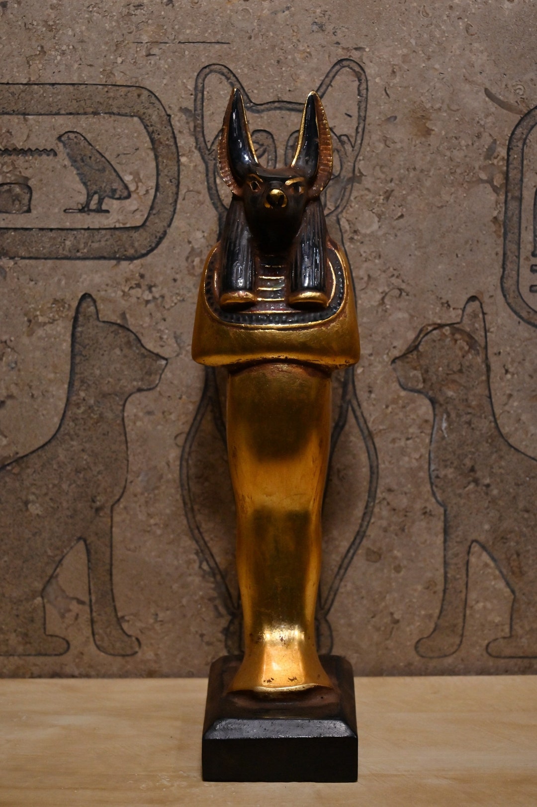 Golden Anubis Statue-handicraft/egyptian Pharaonic Statues/sculptures ...