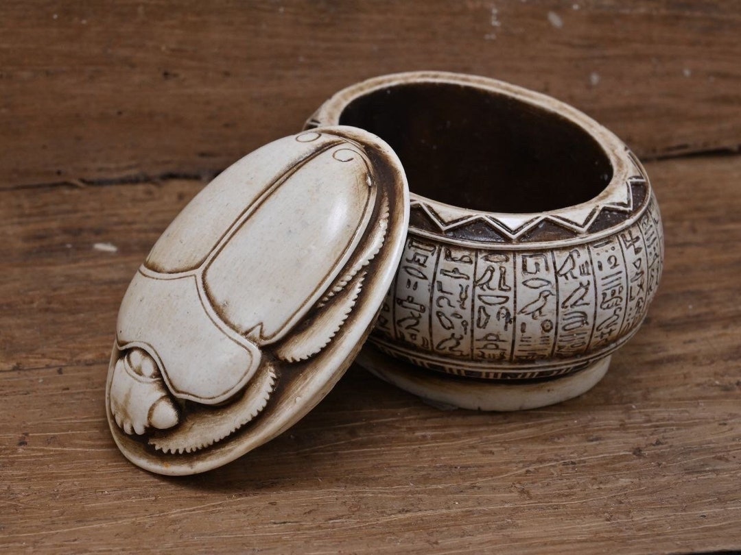 Beautiful Egyptian Jewelry Box-as Scarab Stone Made Light and Sold ...