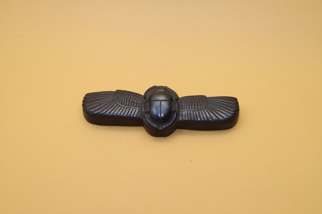 Beautiful Winged Black Statue of the Scarab Symbol of Good Luck ...