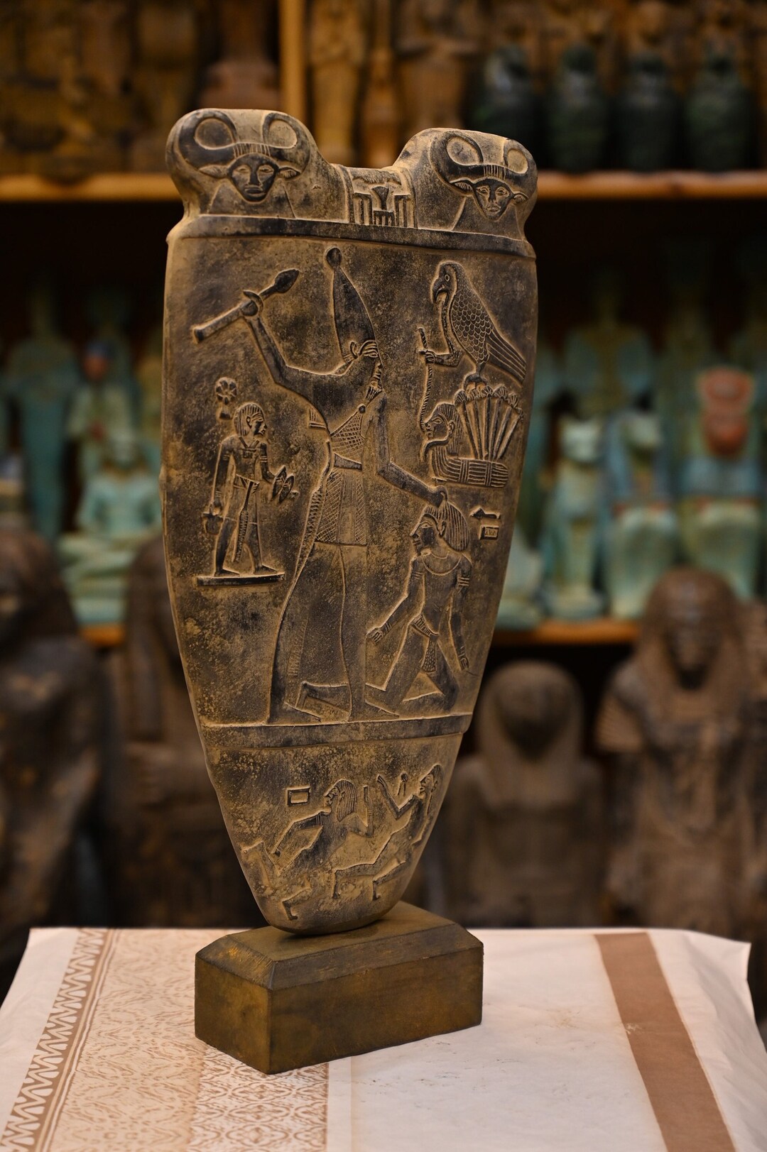 Handmade Narmer Palette Replica: Egyptian Antiquities Sculpture - Etsy