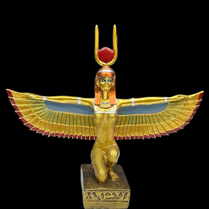 Winged Isis Statue: Egyptian Goddess Sculpture Replica - Etsy