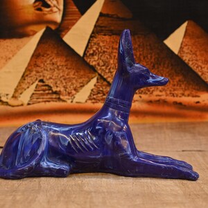 Anubis Statue Made of Lapis Lazuli/handicraft/egyptian Pharaonic ...