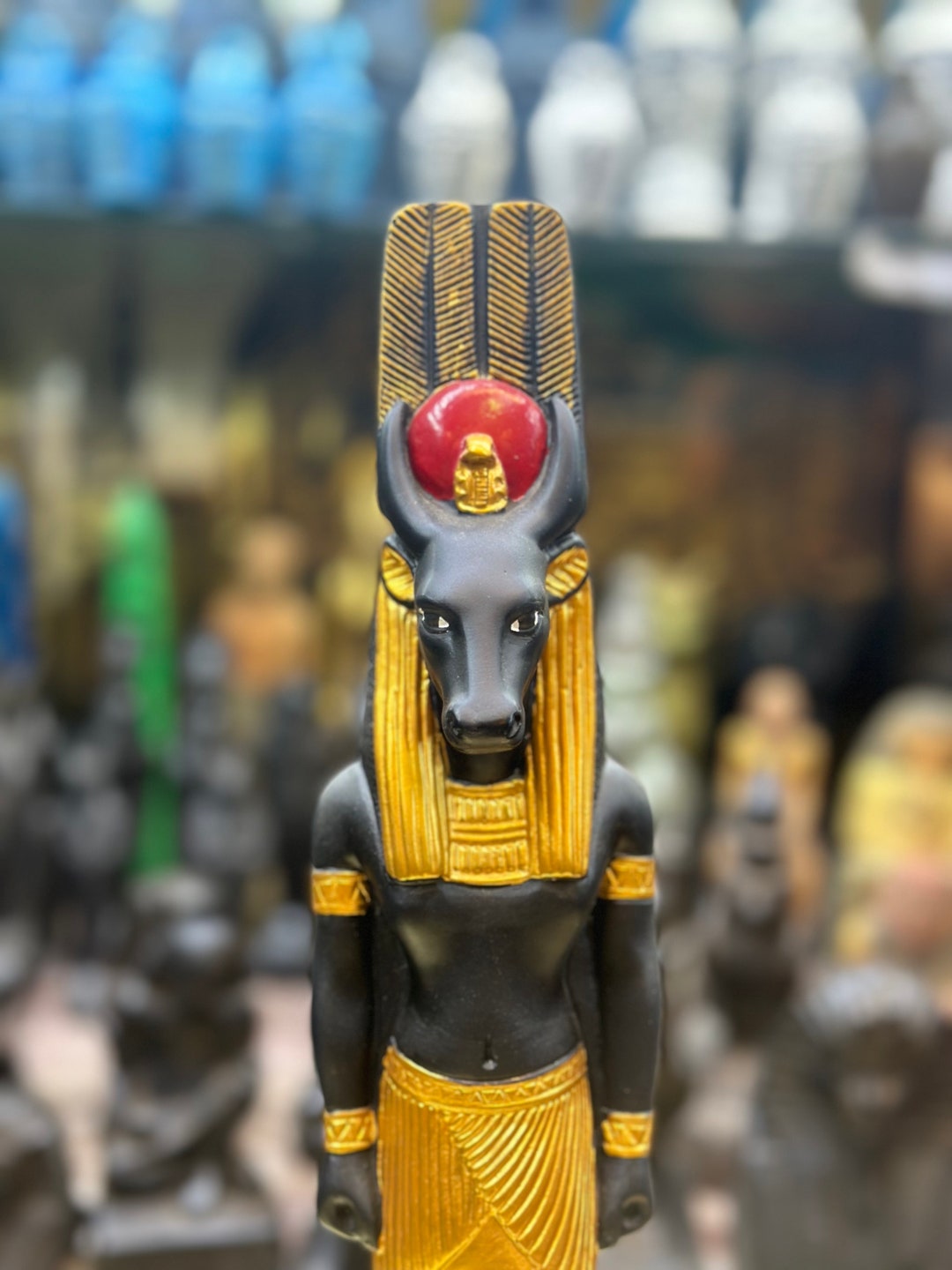 Fabulous Statue of Montu God of War in the Ancient Egyptian Religion ...