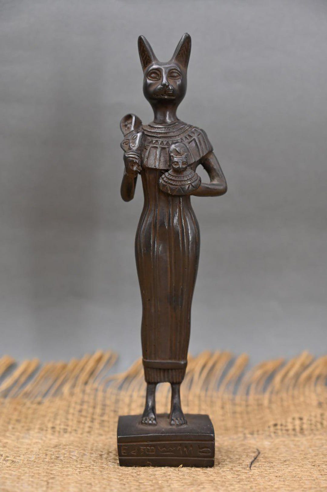 Basalt Bastet Statue: Egyptian Goddess Replica (31cm) - Etsy