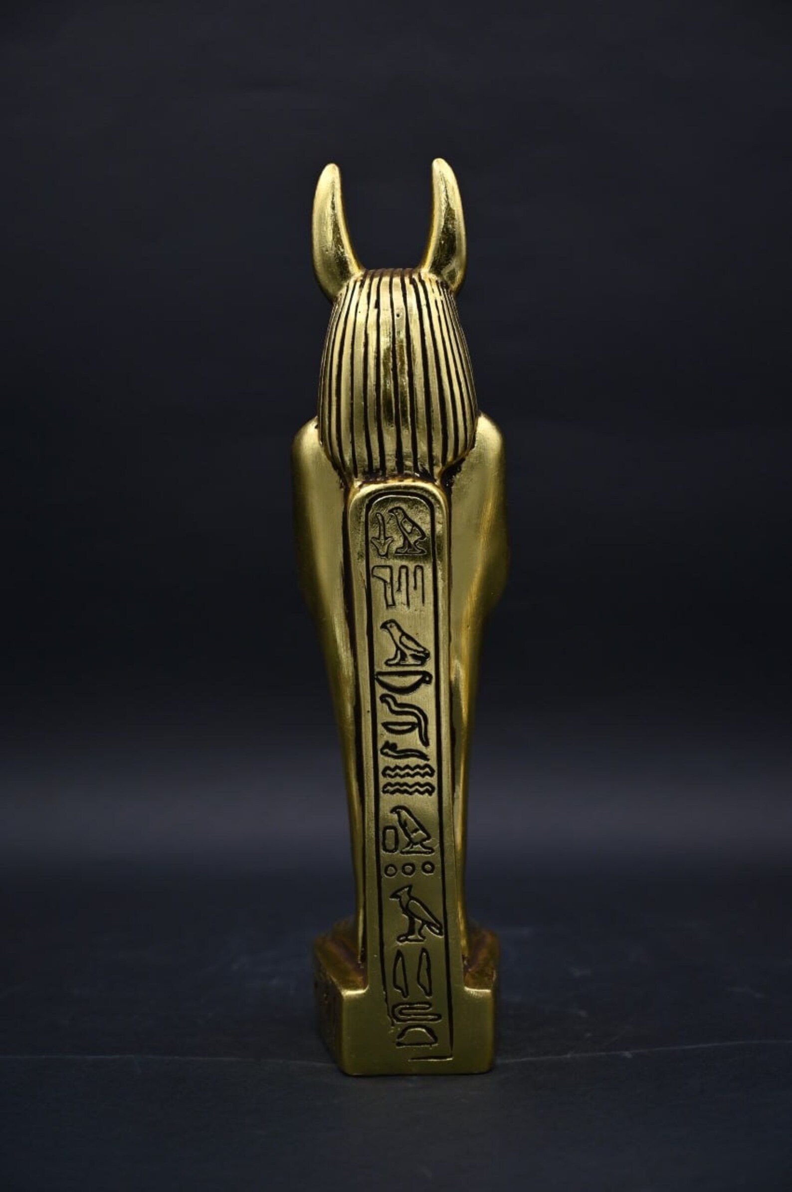 Handmade God Anubis Statue, Egyptian Antique Decor, Hand Carved - Etsy
