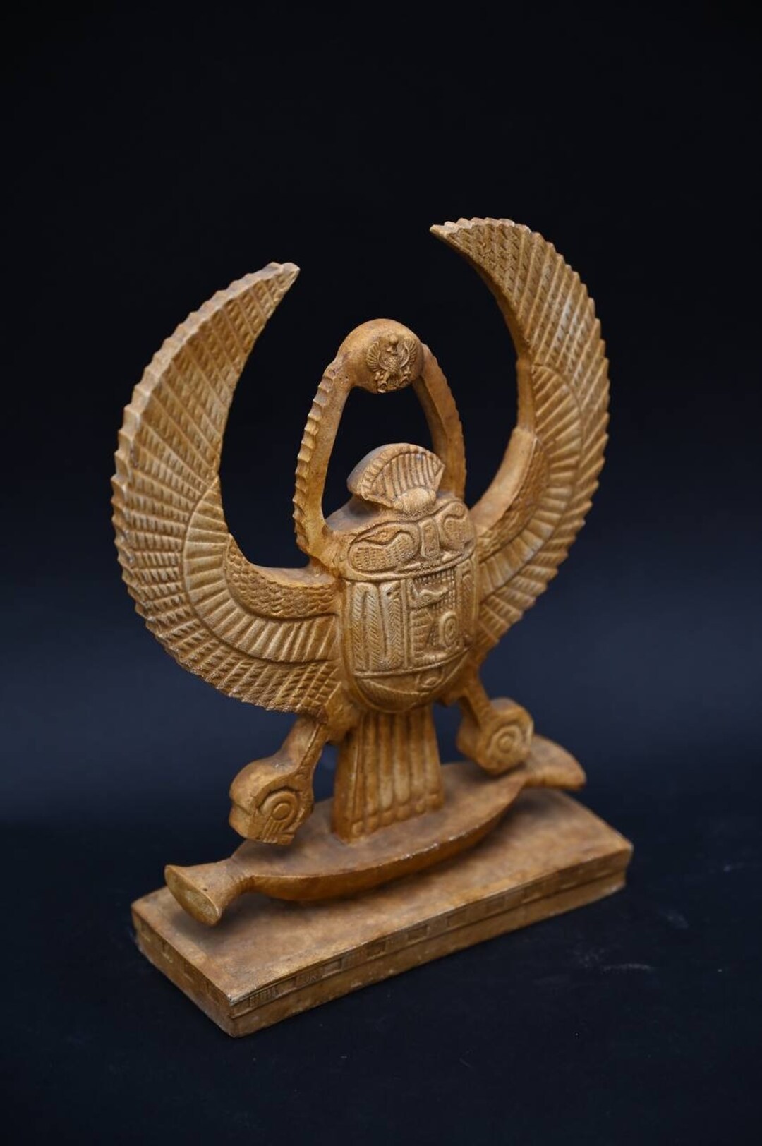Egyptian Winged Scarab Beetle With Sun Disk - Etsy