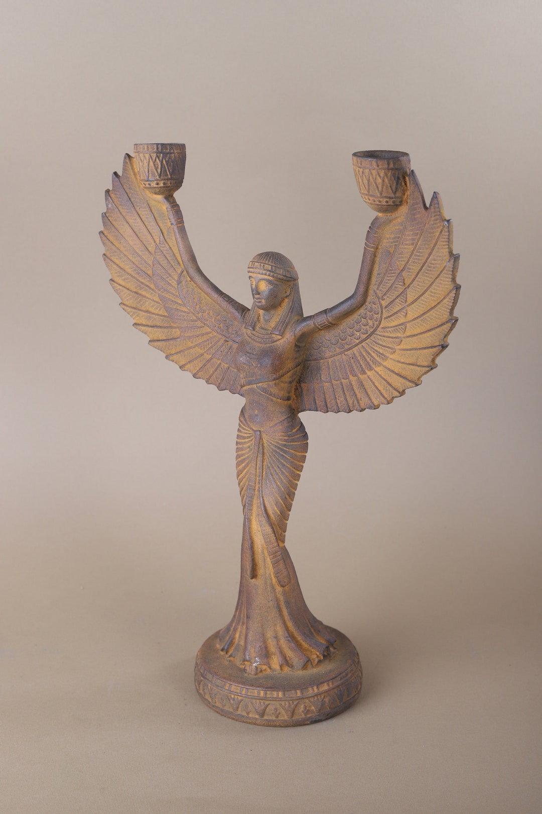 Isis-pretty Winged Statue Goddess of Love/protection/music/egyptian ...