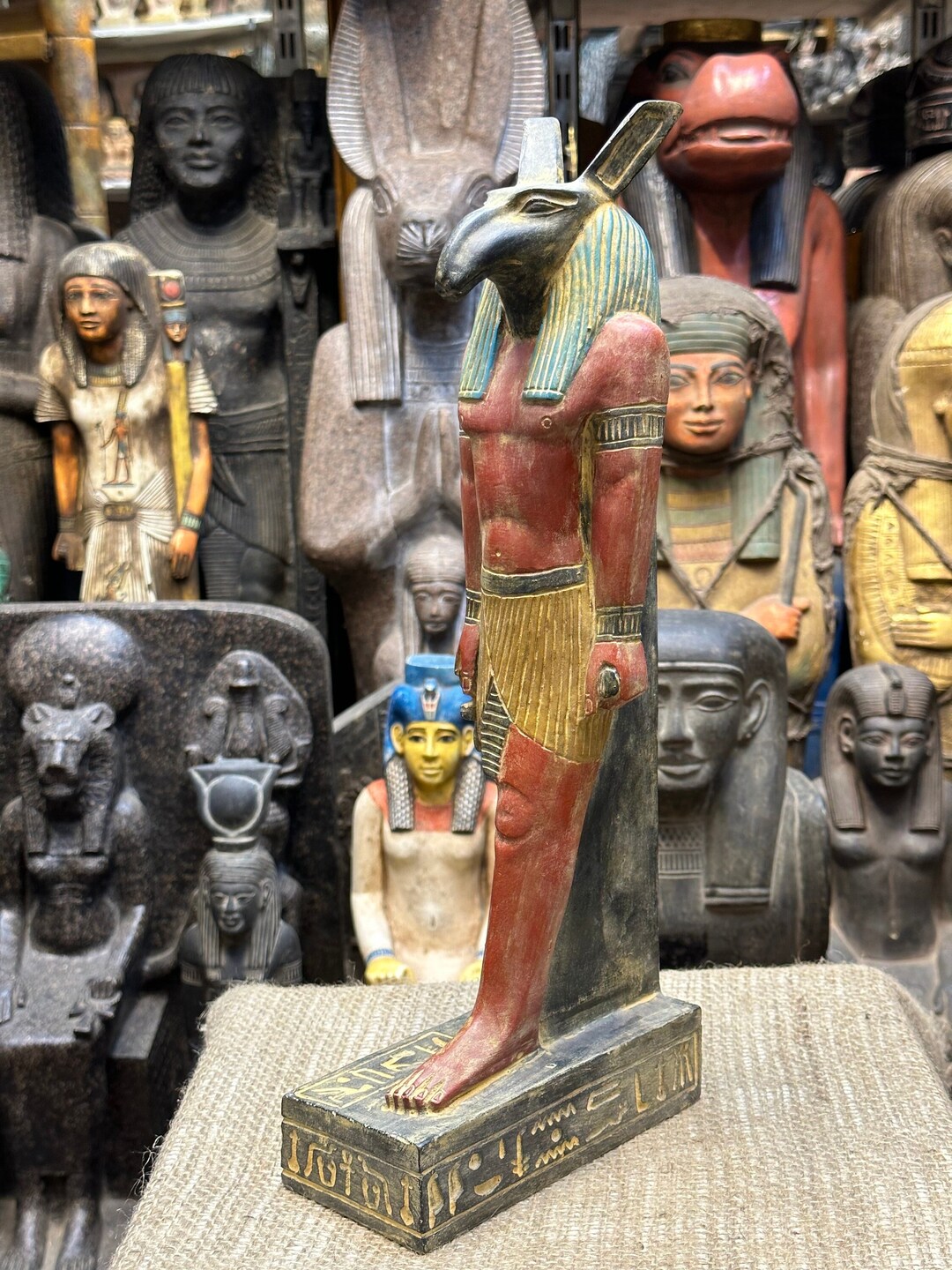 Fabulous God Set Statue rare Statue of the God Set Handcrafted-antique ...