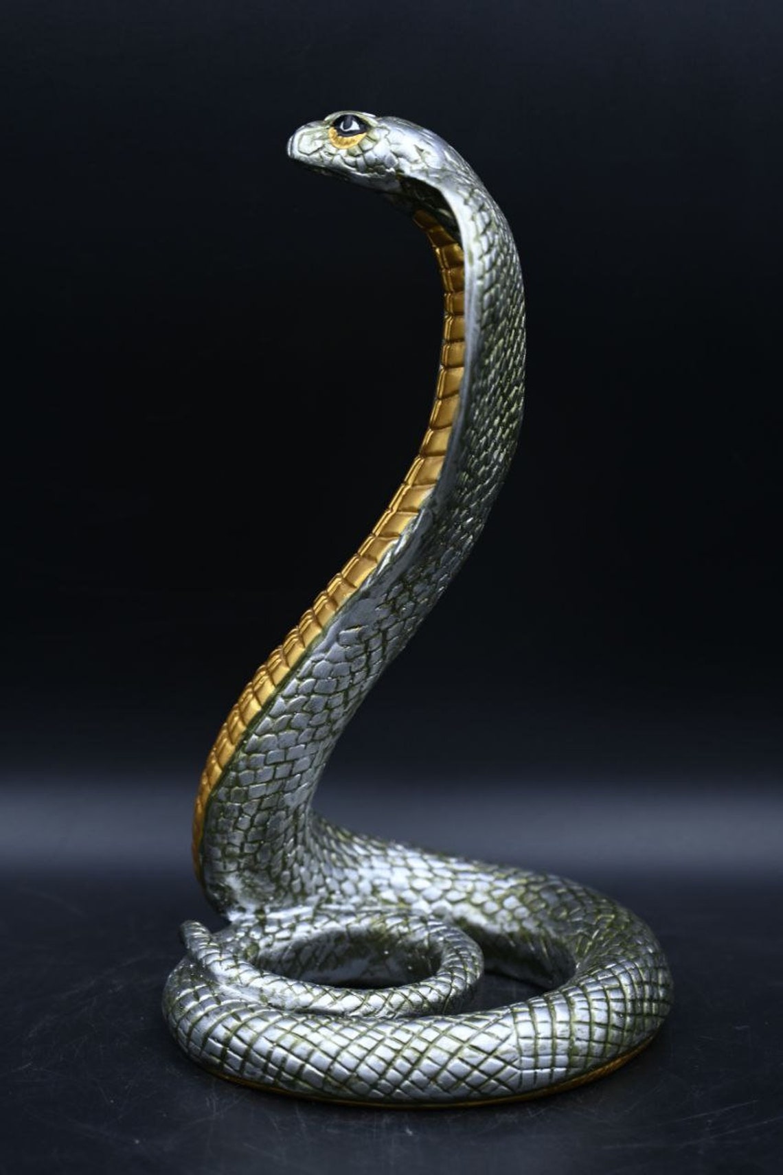 Handmade Uraeus Cobra Statue: Egyptian Deity Carving - Etsy
