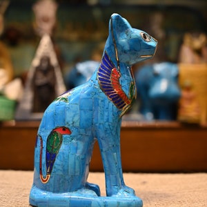 Ancient Egyptian Cat Goddess Bastet Statue - Etsy