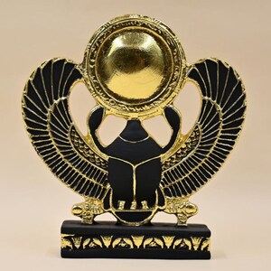 Egyptian Winged Scarab With Sun Disk - Etsy