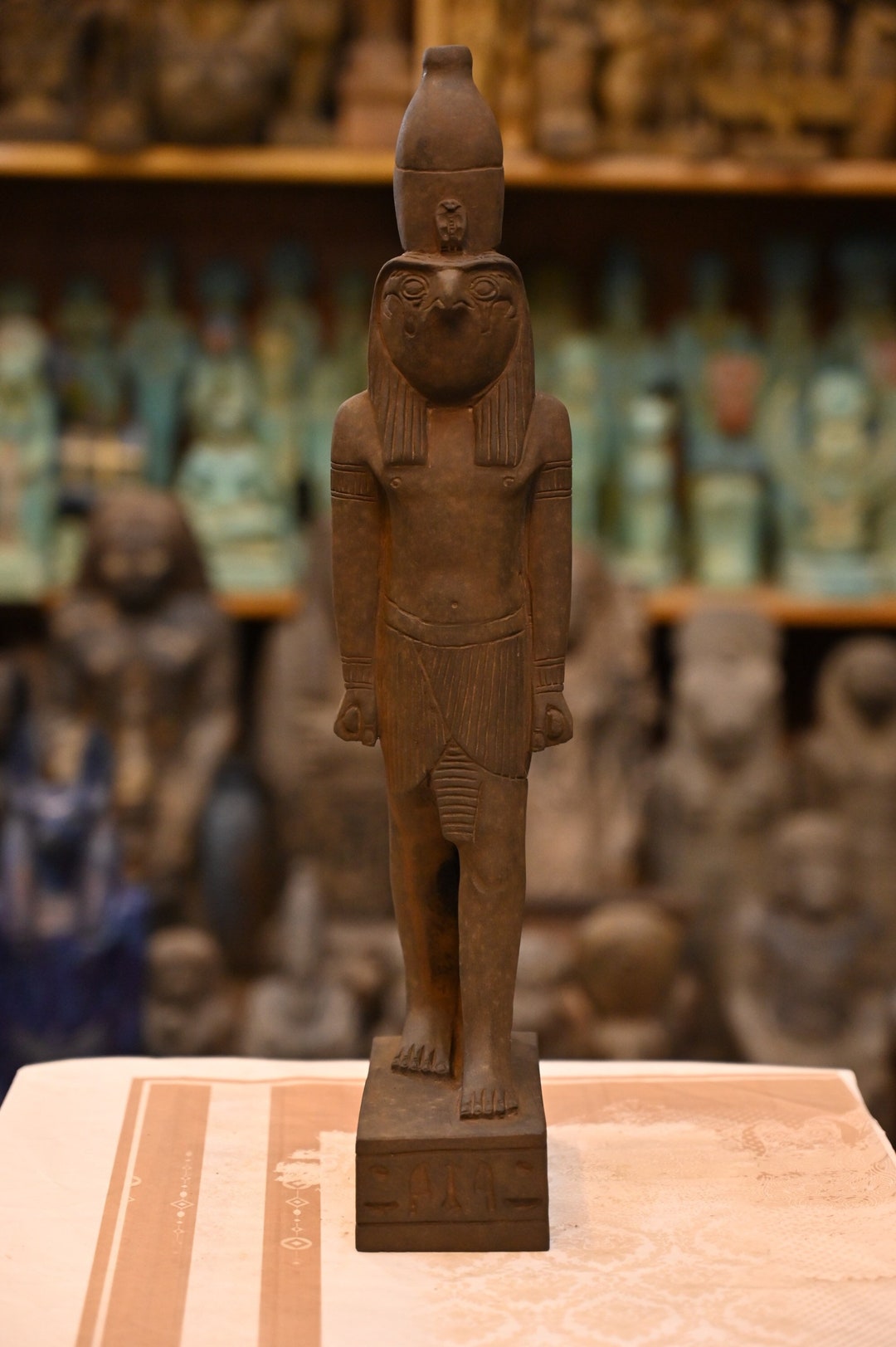 Egyptian God Horus-authentic Statue Handcrafted From One Piece - Etsy