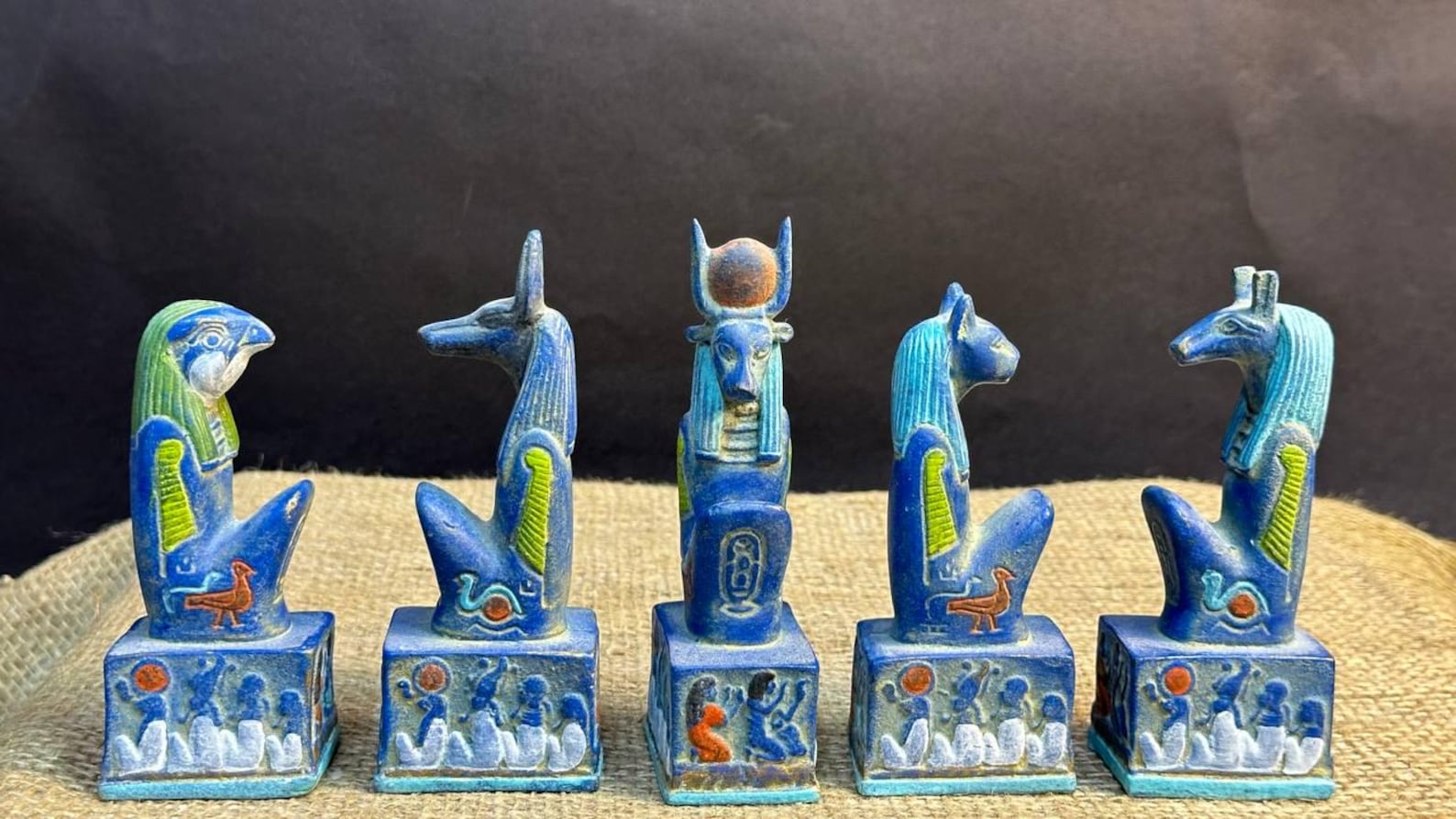 Egyptian Mythology God Statue Collection, Handmade Replica BC - Etsy