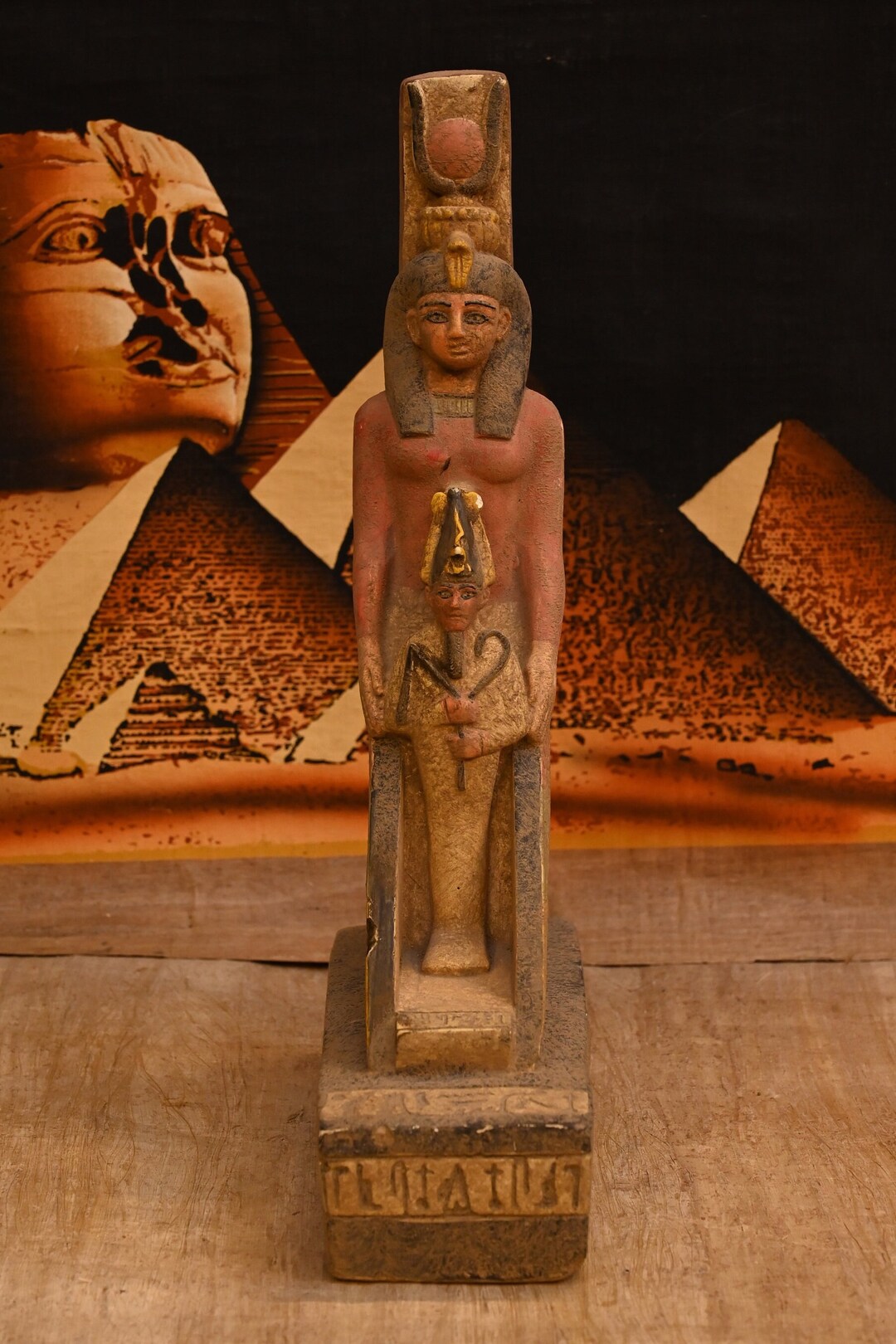 Goddess Isis With God Osiris Statue Goddess of Love,protection,and ...