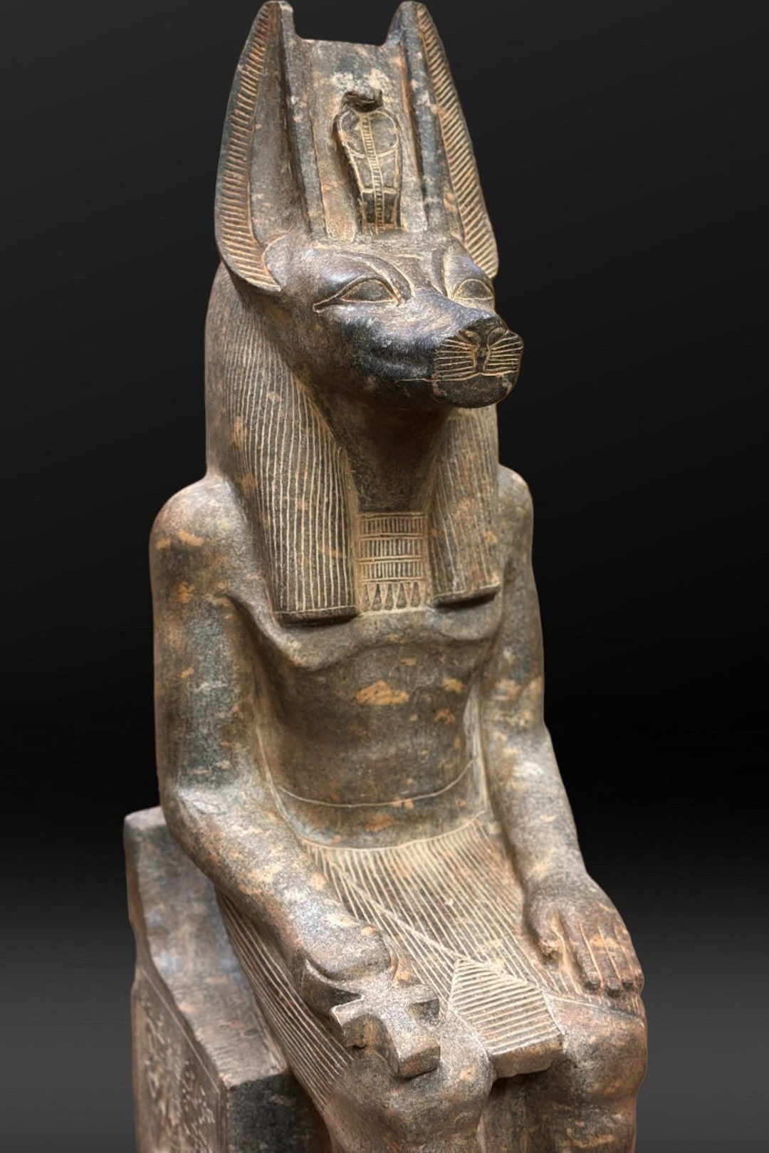 Vintage Anubis Statue Egyptian God of Mummification,protection ...