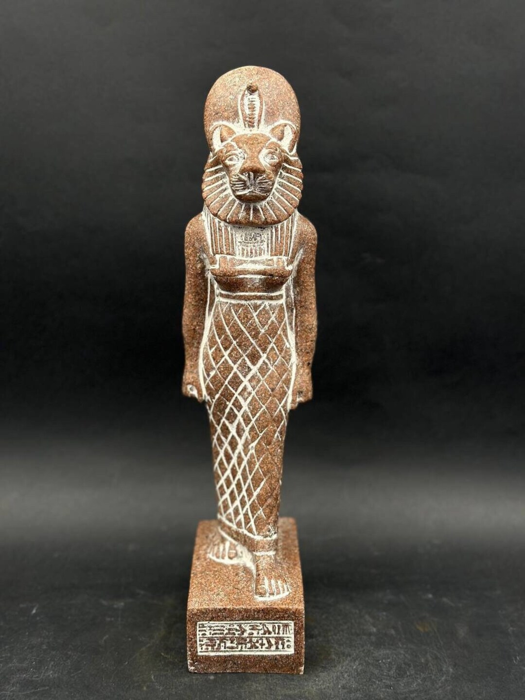 Solid Stone Sekhmet Sculpture, Ancient Egyptian Lion Goddess - Etsy