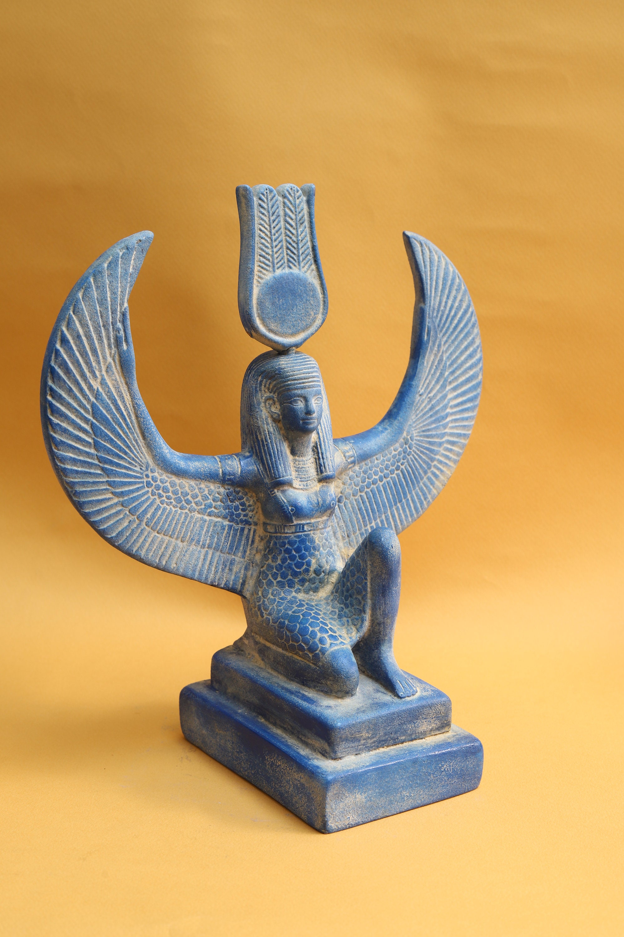 Winged Isis Statue, Egyptian Goddess Replica - Etsy