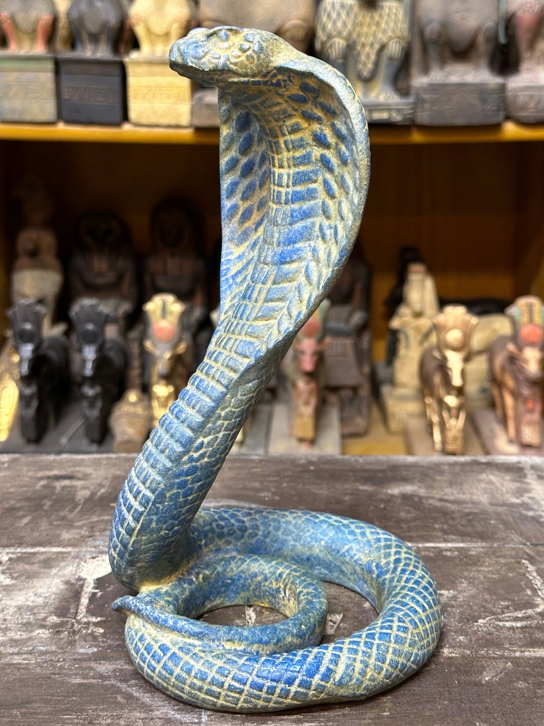 Gorgeous Uraeus Serpent -cobra Statue, One of the Most Important ...