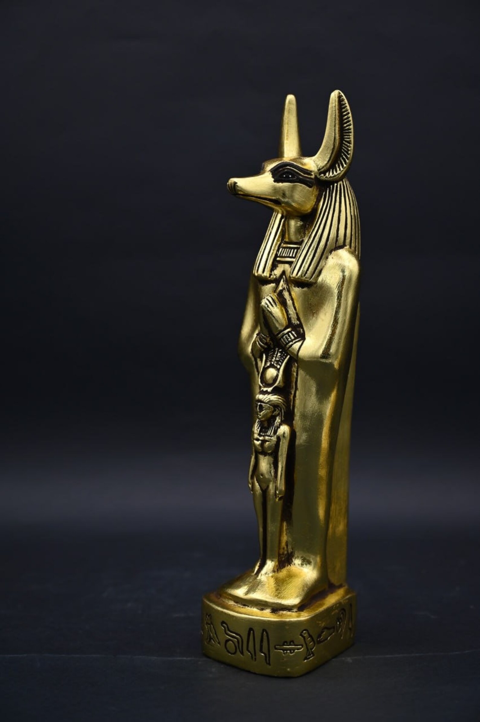Handmade God Anubis Statue, Egyptian Antique Decor, Hand Carved - Etsy