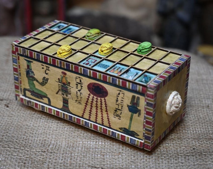 Marvelous Senet Game-egyptian Games-egyptian Unique Senet Game Board ...