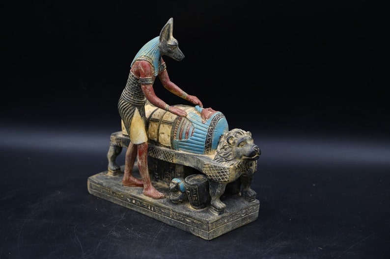 Handcrafted Anubis Statue – Egyptian God of Mummification, Made in ...