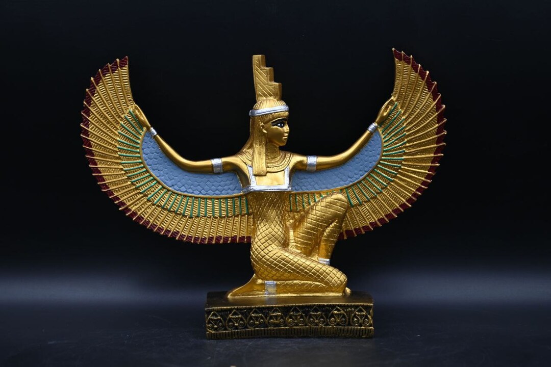 Pretty Isis Statue Winged of Goddess of Love,protection and Music ...