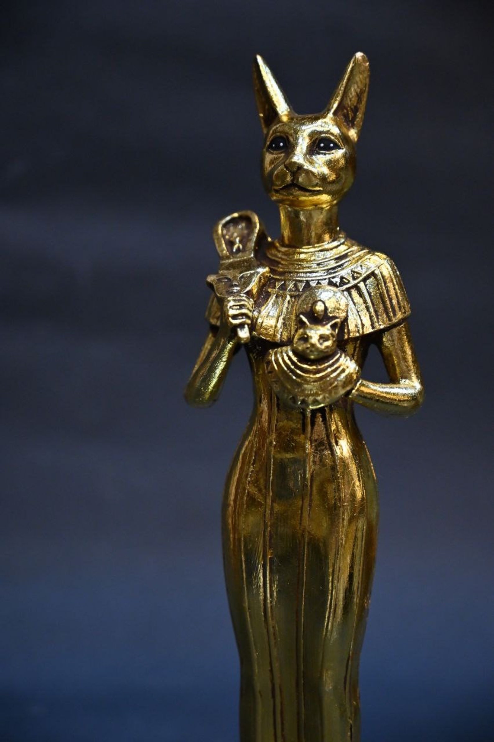 Ancient Egyptian Cat Goddess Bastet Statue - Etsy