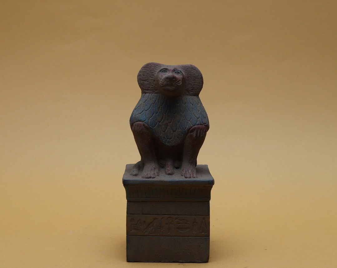 Thoth Baboon Statue – Egyptian God of Wisdom, Museum Copy - Etsy