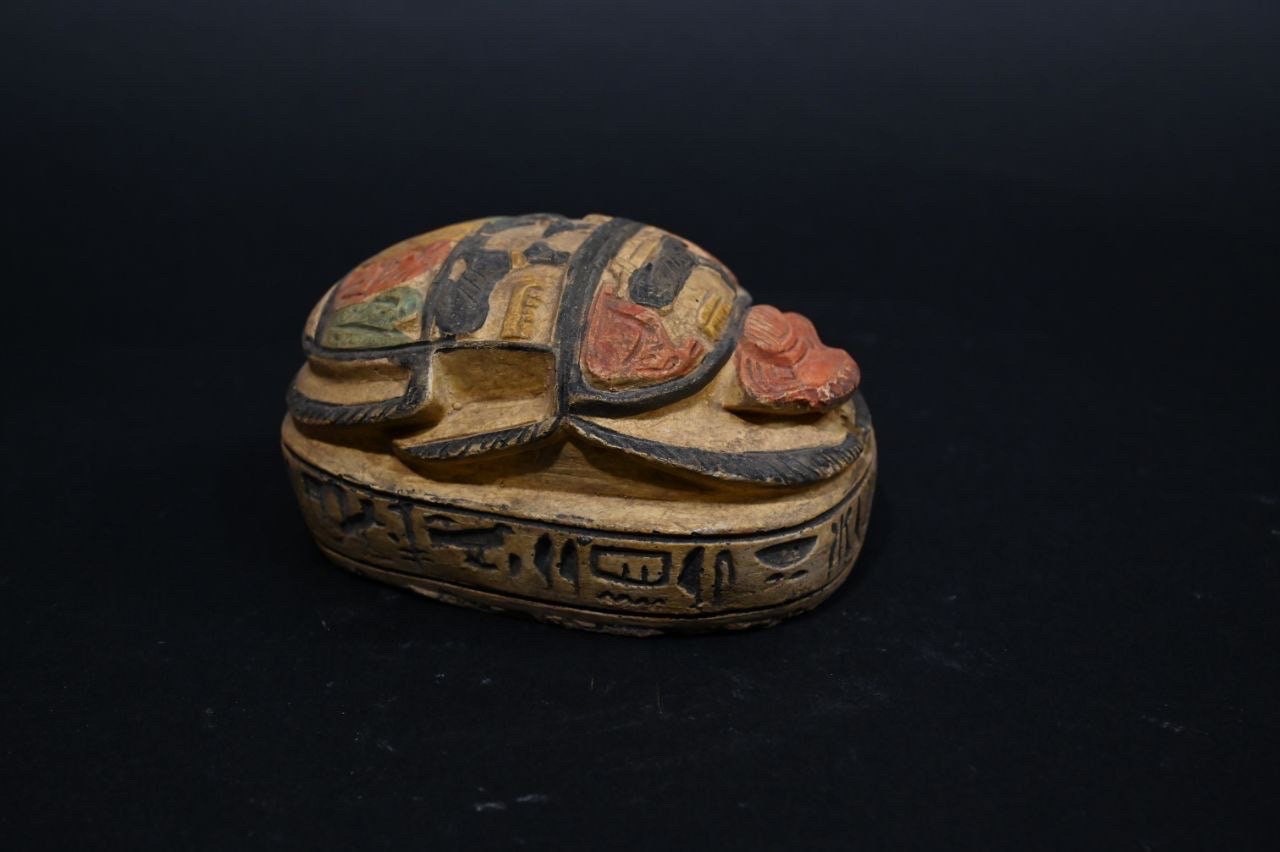 Holy Scarab-handmade/antiques/egyptian Mythology/sculpture - Etsy
