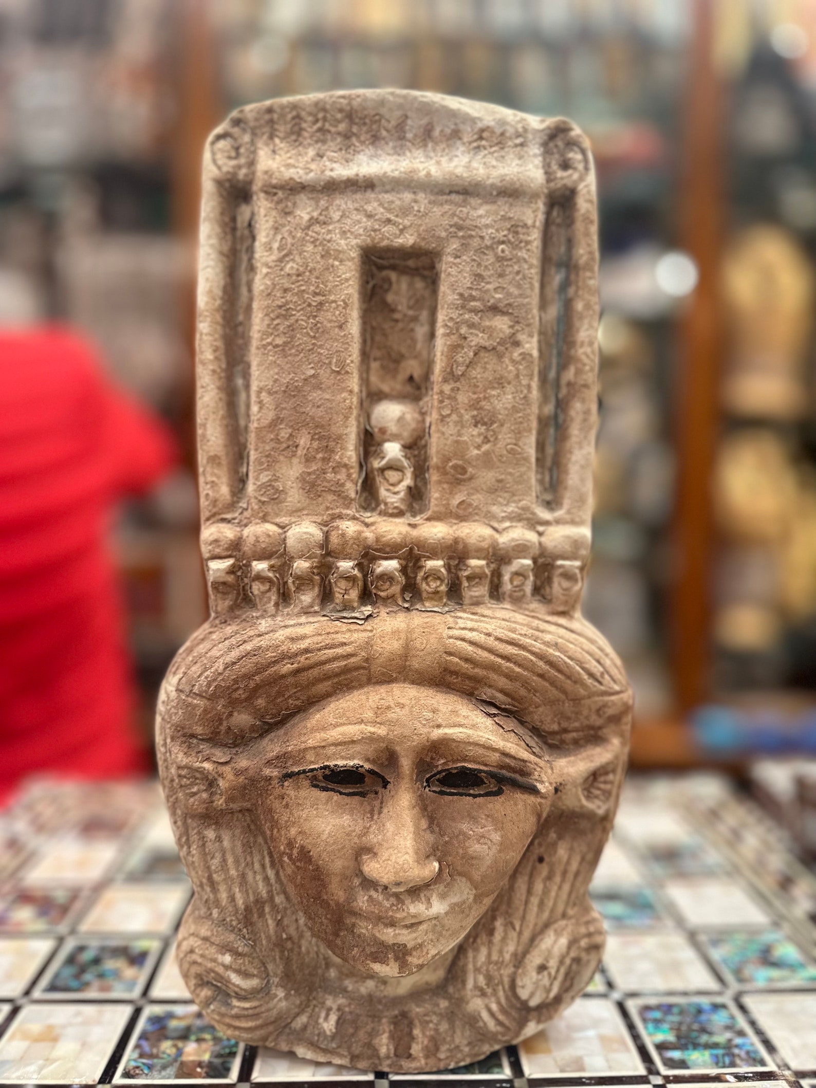 Hathor-vintage Statue-egyptian Goddess of Heaven,love,beauty,happiness ...